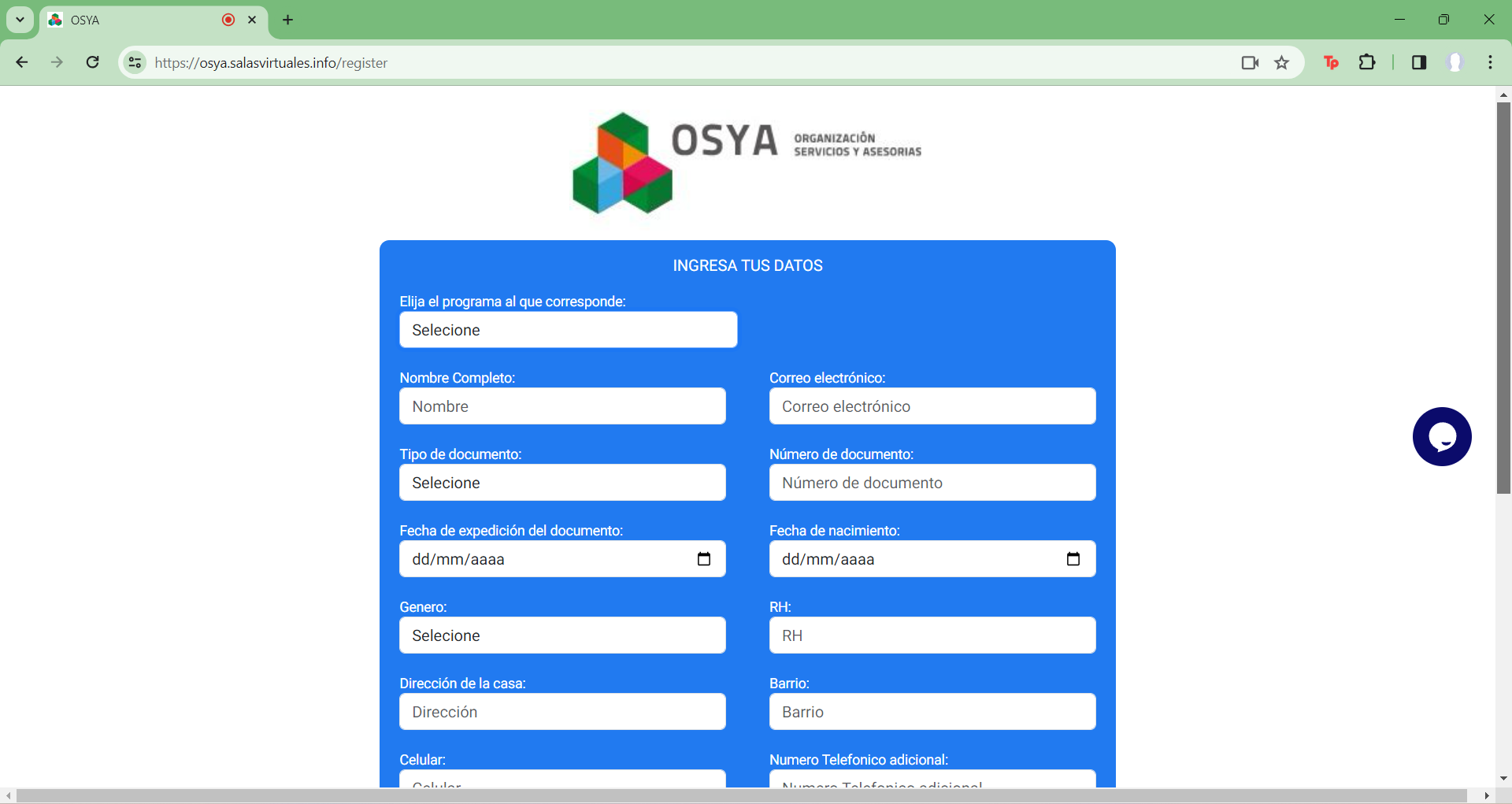 Manual de usuario OSYA